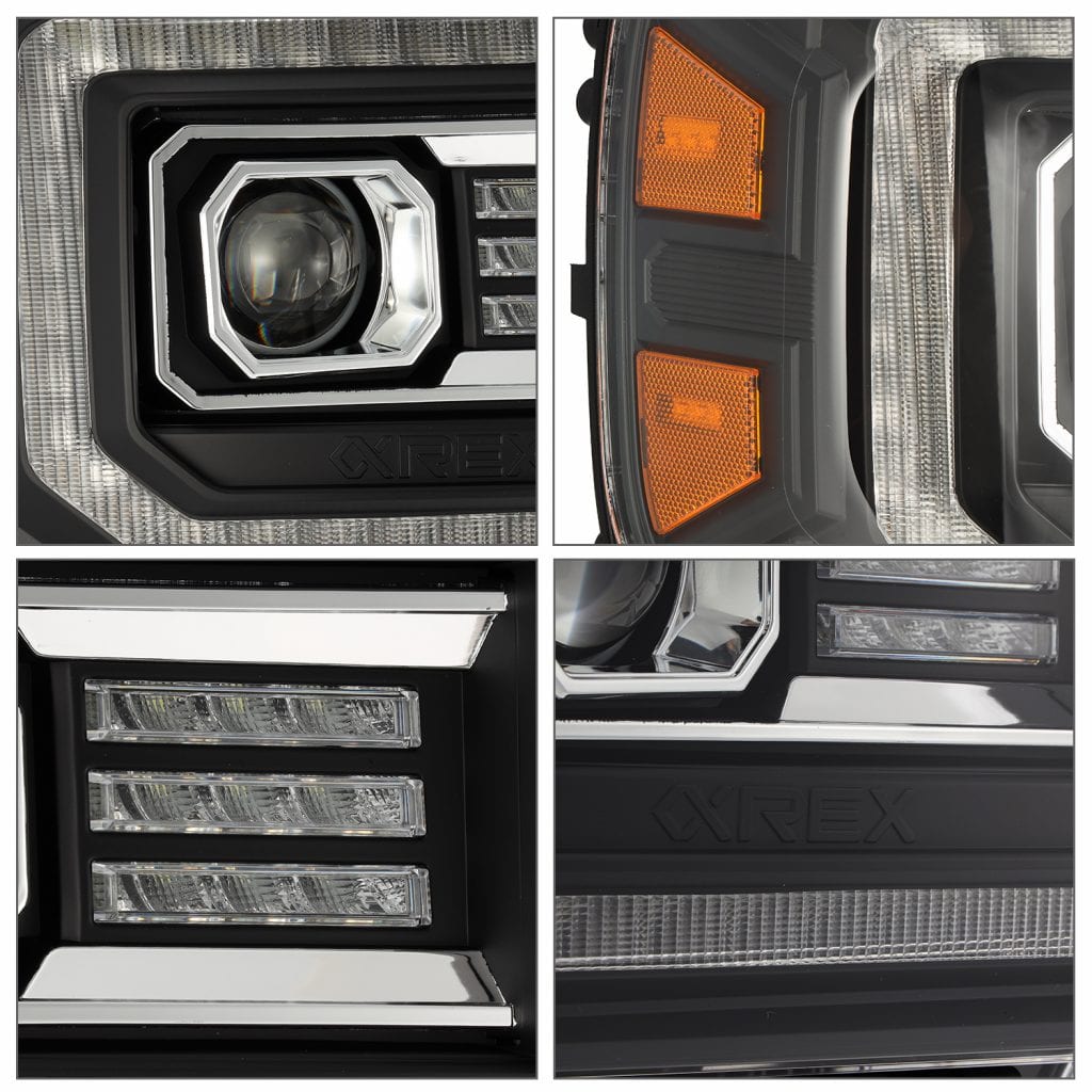 AlphaRex Luxx-Series 2014-2018 GMC Sierra Projector Headlights ...