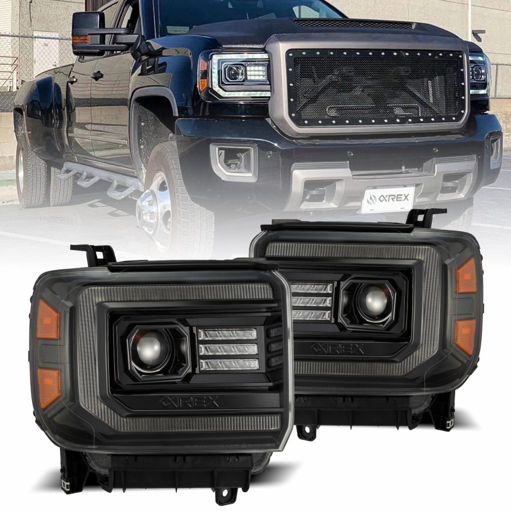 AlphaRex Luxx-Series 2014-2018 GMC Sierra Projector Headlights ...
