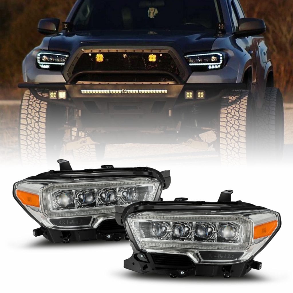 Alpharex Nova-Series 16-21 Toyota Tacoma LED Projector Headlights ...