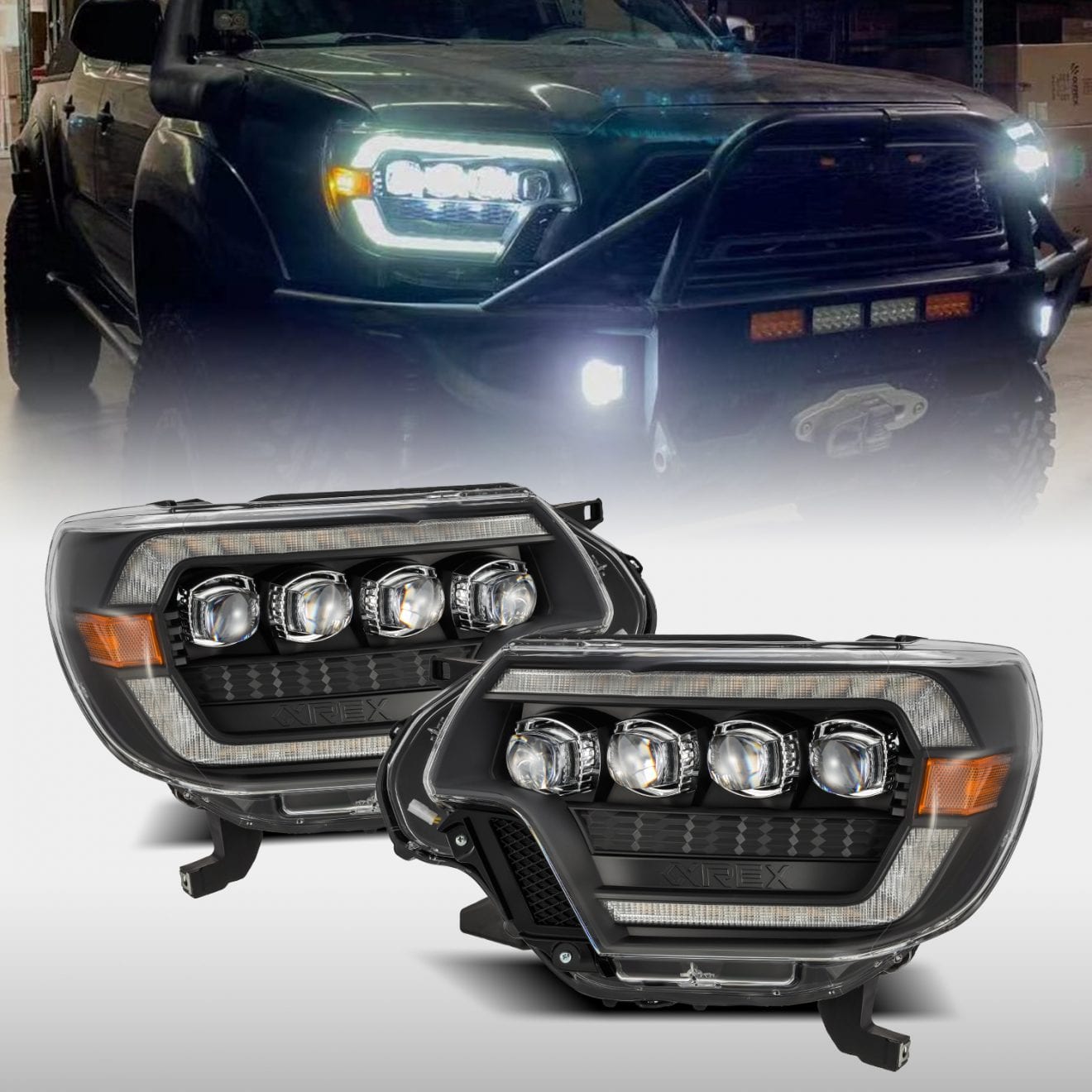 Alpharex NovaSeries 12-15 Toyota Tacoma Projector Headlights – ModifyStreet