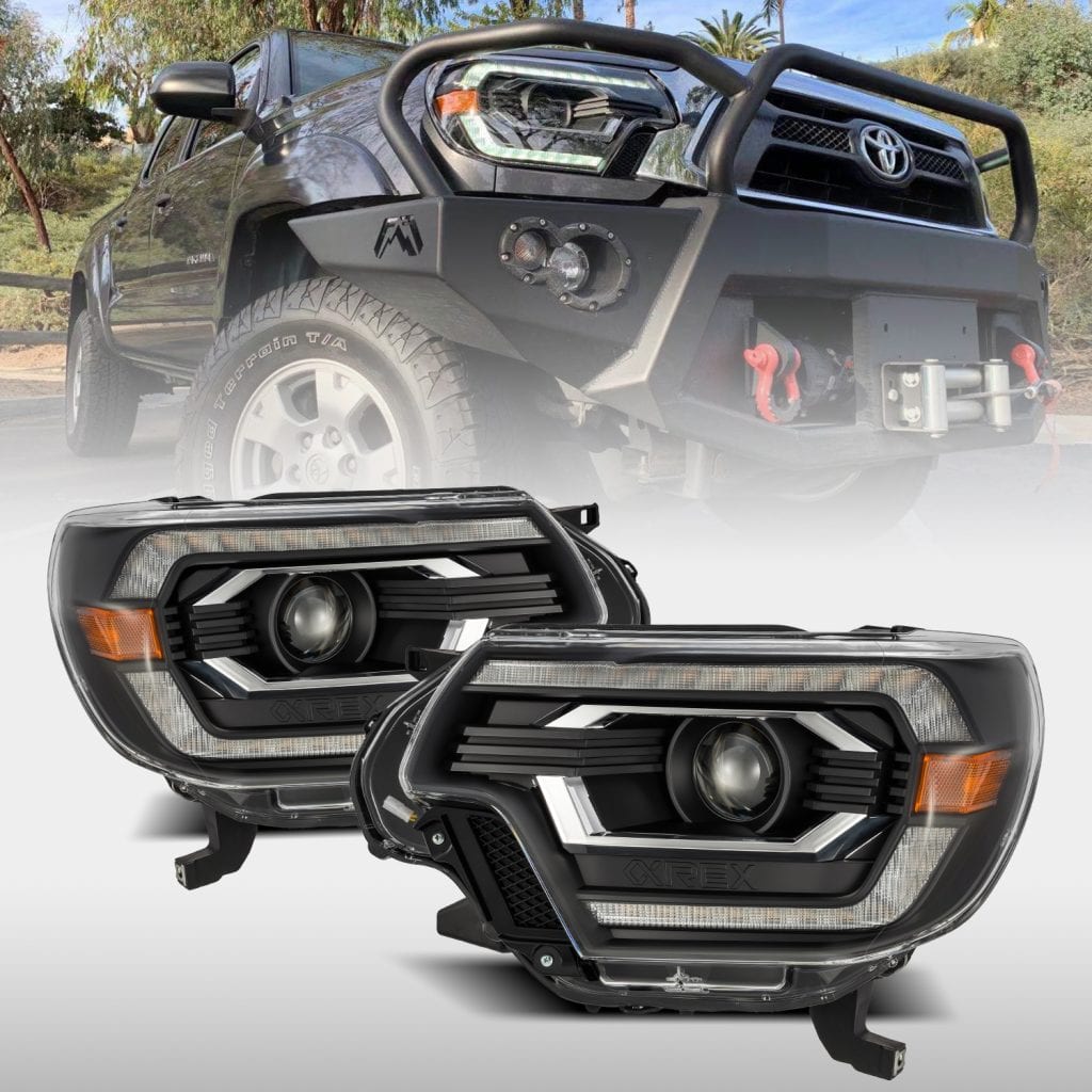 Alpharex Pro-Series 12-15 Toyota Tacoma LED Projector Headlights ...