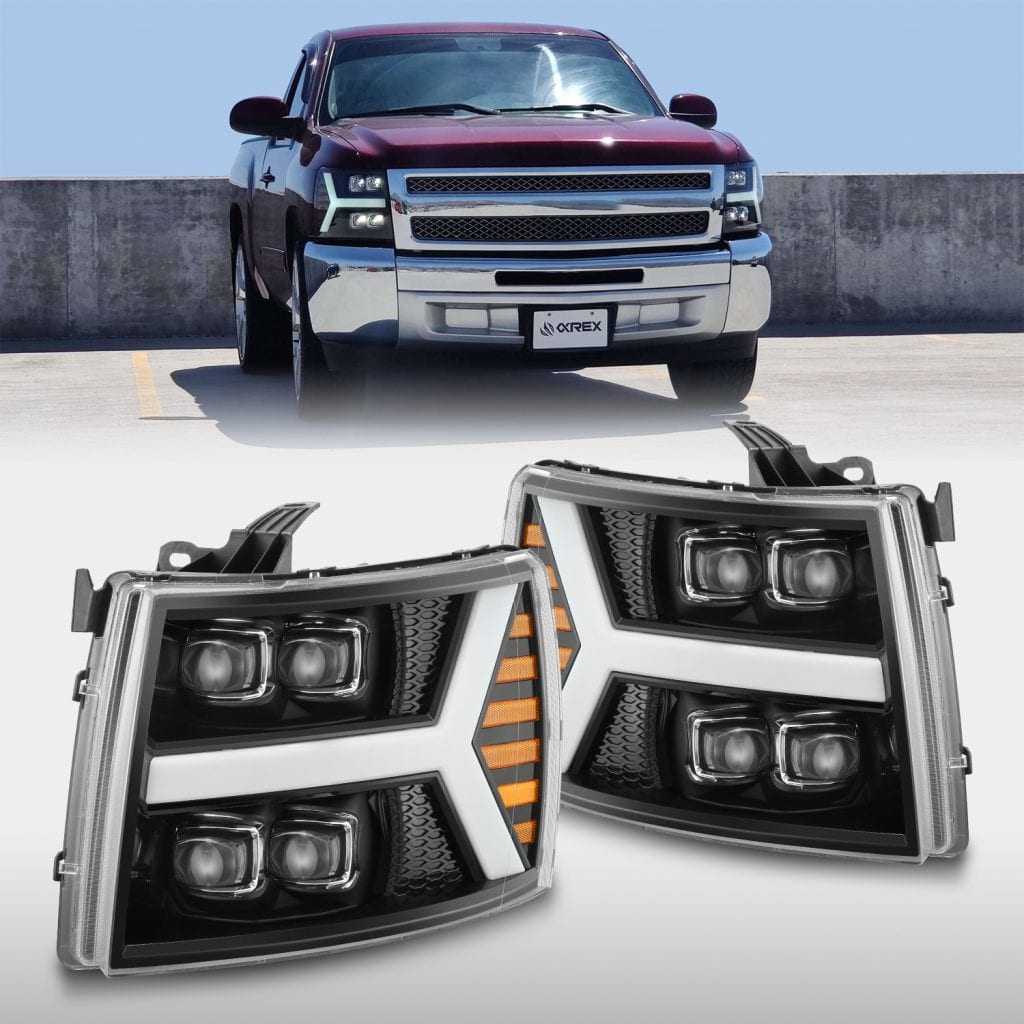 AlphaRex Nova-Series 2007-2013 Chevy Silverado Projector Headlights ...