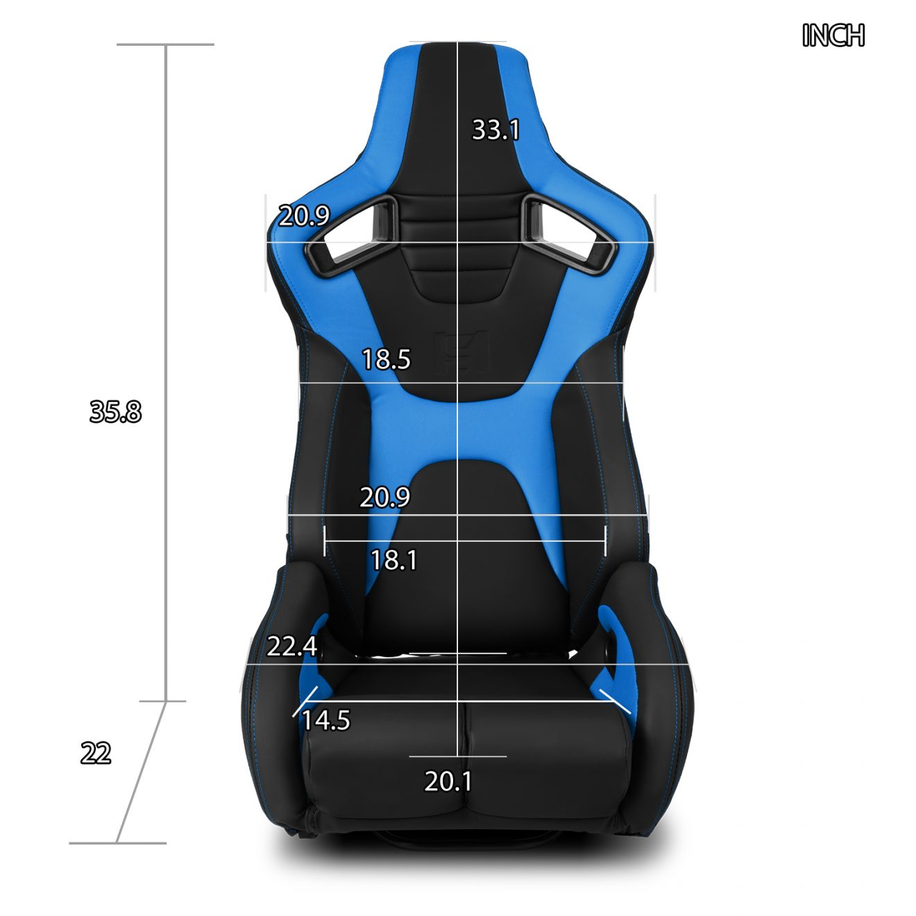 ModifyStreet Neon Racer Series Universal PVC Leather Reclinable Racing ...