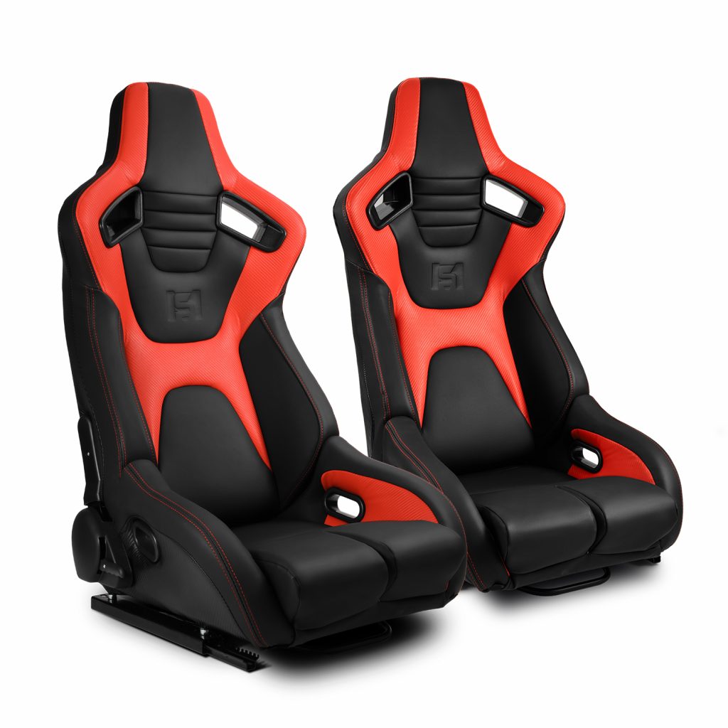 ModifyStreet Neon Racer Series Universal PVC Leather Reclinable Racing ...