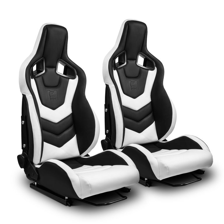 Modiftystreet Venom-Series PVC Racing Seats (Black+Red) – ModifyStreet