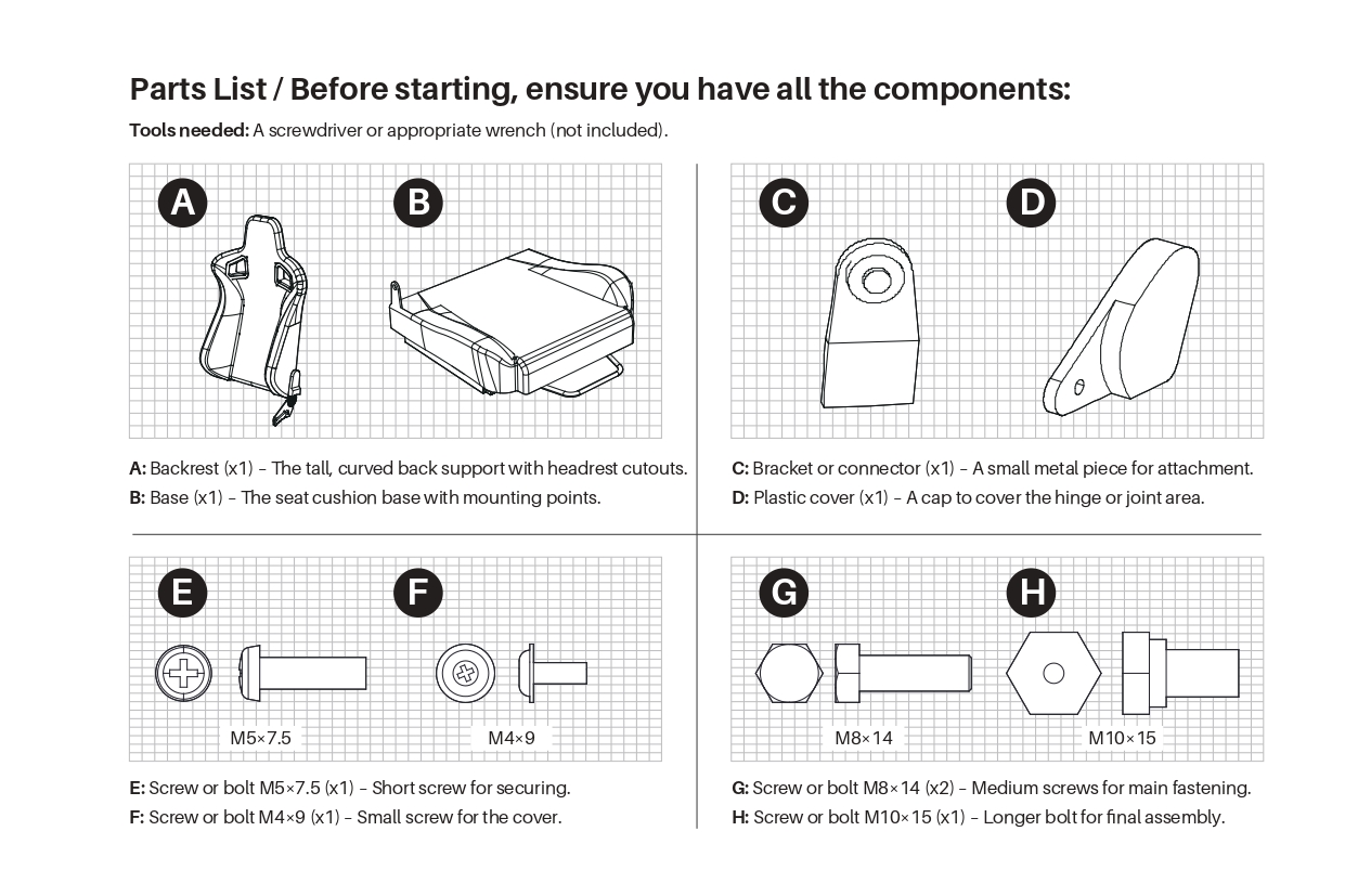 SEAT INSTALLATION GUIDE - ModifyStreet