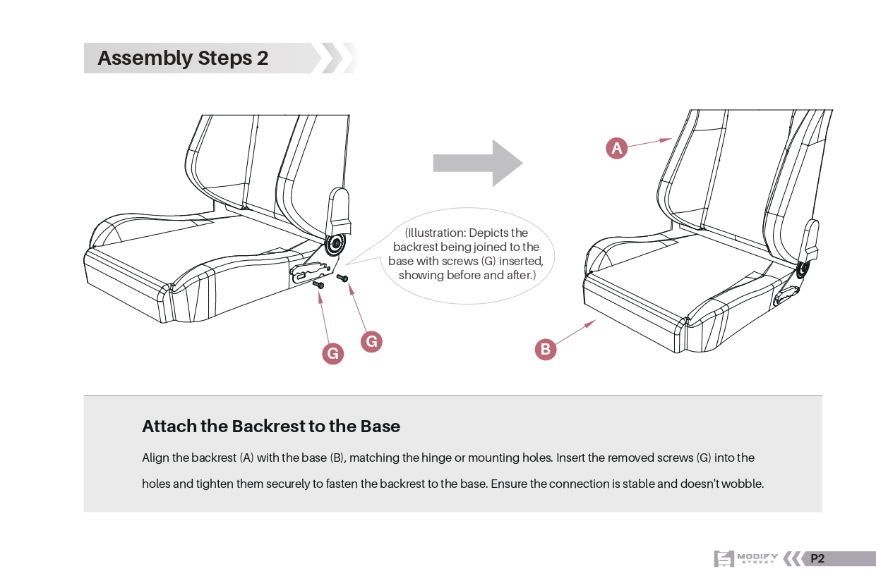 SEAT INSTALLATION GUIDE - ModifyStreet