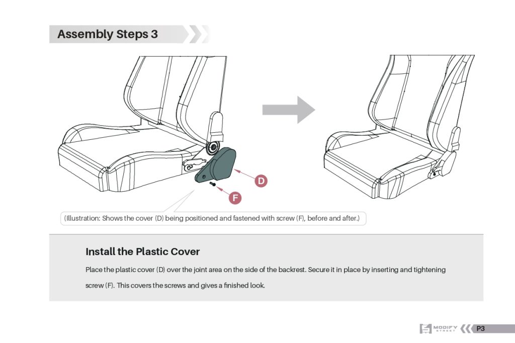 SEAT INSTALLATION GUIDE - ModifyStreet